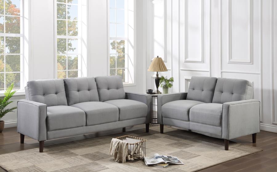 Coaster 506781-S2 2 pc Wildon home bowen performance grey fabric mid ...