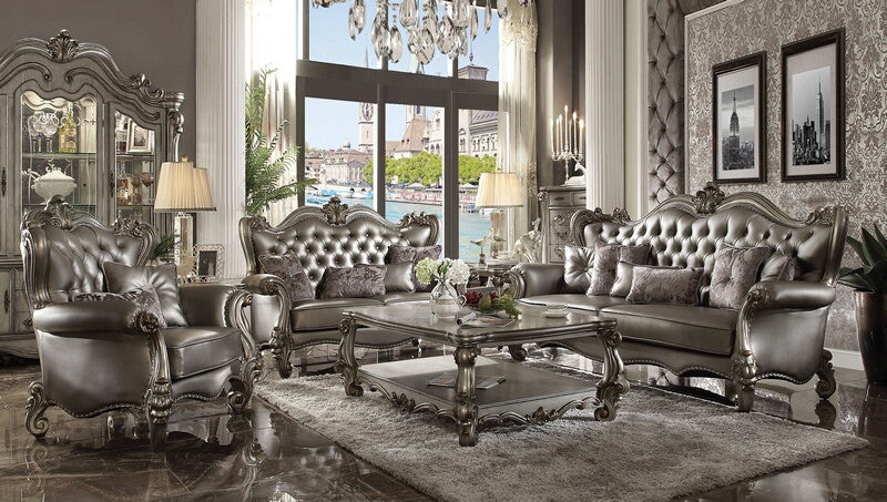 Acme 56820-21 2 pc Astoria grand bermuda versailles platinum finish ...