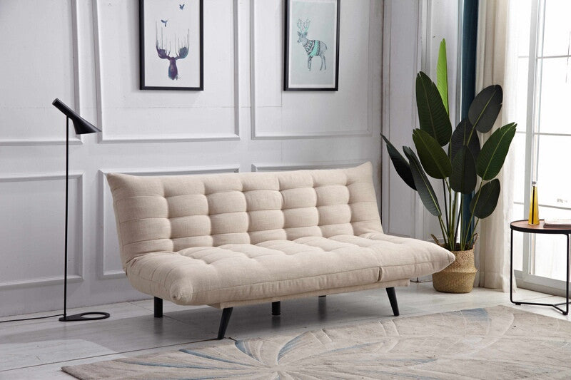 Milton Greens Stars 8356-BG Ophelia beige fabric click clack folding ...
