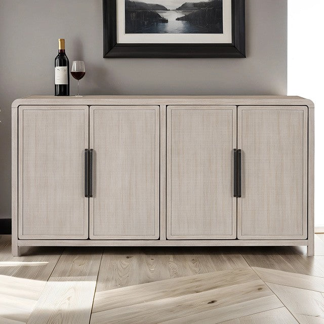 FM39016AK-SV Belize natural oak finish wood modern soft rounded edges ...